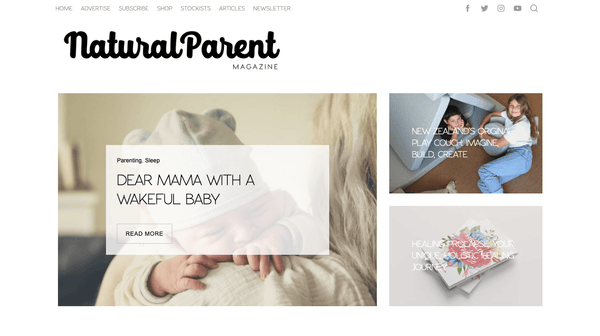 Featured article in Natural Parent Magazine